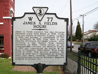 James A. Fields House: Welcome to the James A. Fields House Blog!